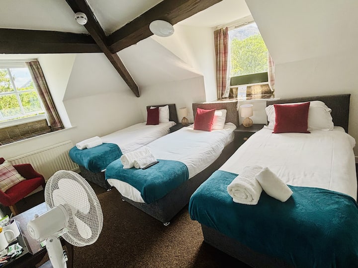 Room With Three Single Beds - Beddgelert