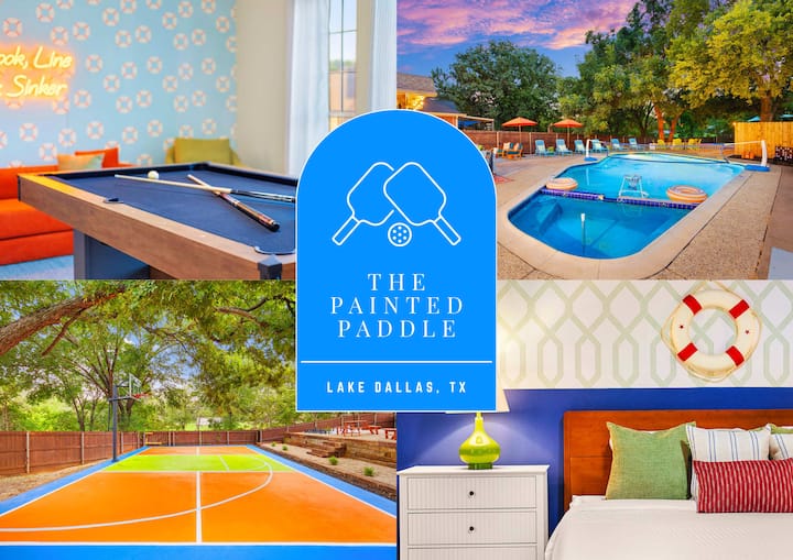 The Painted Paddle: Pool, Hottub, Pickleball Court - Corinth, TX