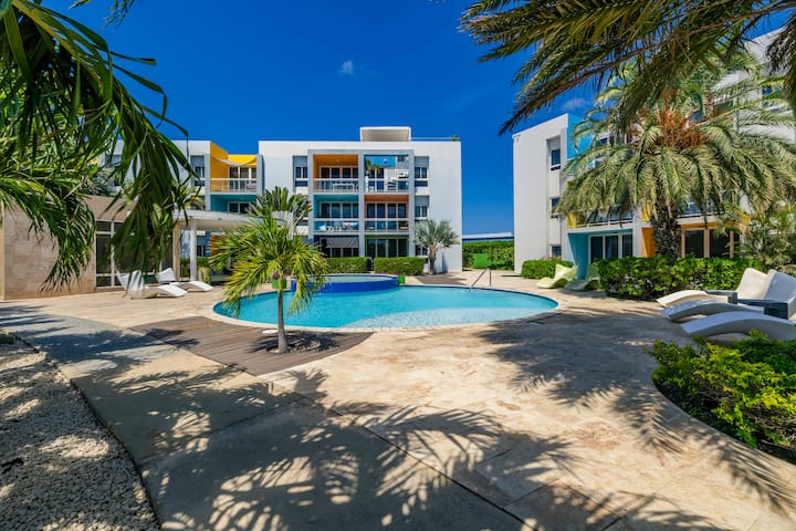 Tranquil 2 Bedroom 2 Bath Condo With Pool View - Aruba