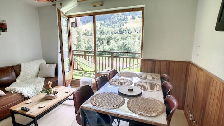 2meurets1g - Charmant Studio Avec Vue Dégagée - Praz-sur-Arly