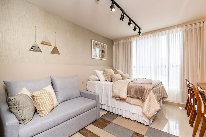 Studio Aconchegante Com A/c Em ÓTima Região-muv406 - Brazil