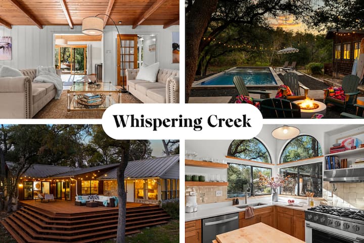 Serene Creekfront Stay | Pool | Hot Tub | Firepit - Wimberley, TX