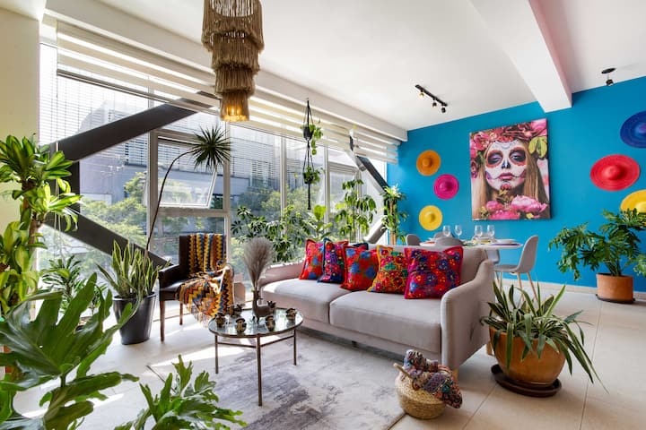 Roma Norte Chic Hidaway Ac / 2 Br / 5 Pax - Mexico