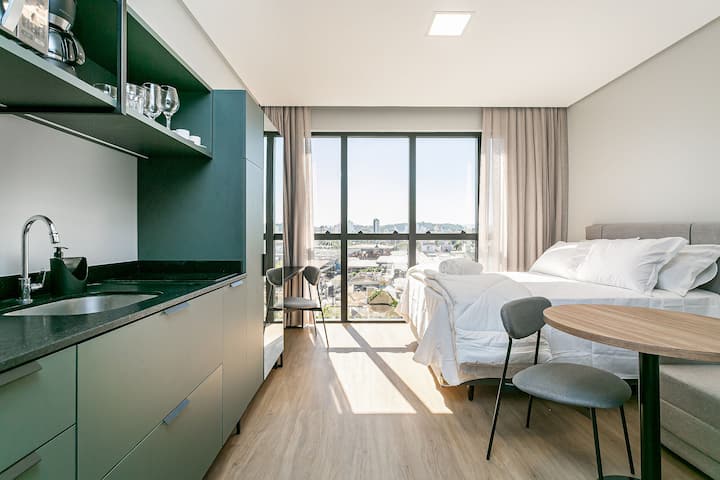 Flat With Sofa Bed And Heated Pool On The Terrace - Brasil