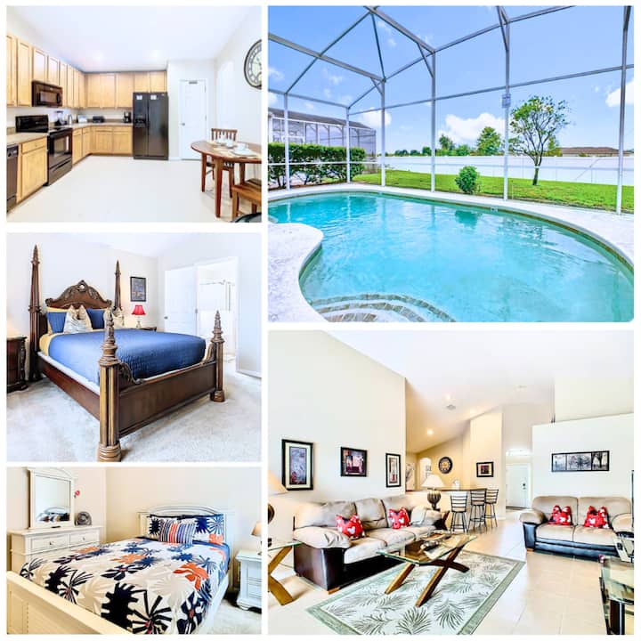 Charming Disney Getaway 3br Home + Private Pool - Haines City, FL