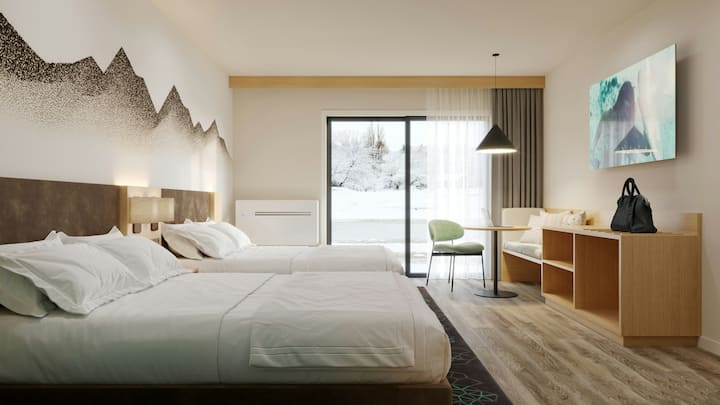 River View Queen Room Disability Access - Stowe, VT