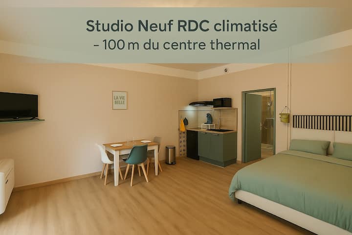 Charmant Studio Neuf Rdc Climatisé 100m Des Cures - Lamalou-les-Bains