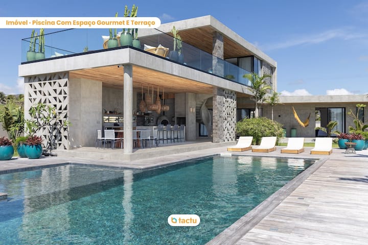 Villa Luzes Rooftop, Service Et Vue Mer à Fortim - Brazil