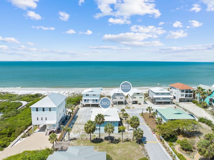 Relax - Screened-in Porch And Gulf Views! - Cape San Blas, FL