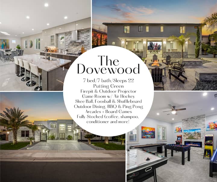 Luxe 7br|game Room, Firepit & Mini-putt| Sleeps 22 - California