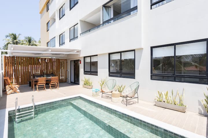 Centro 3quartos Luxo, Piscina Priv 200m Praias #01 - Ipojuca