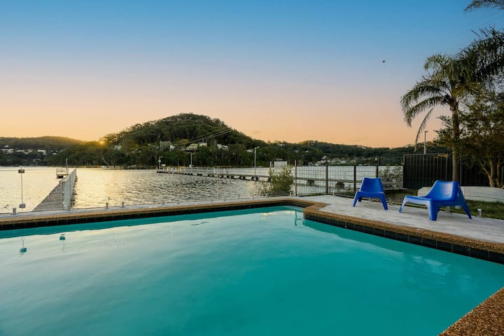 Waterfront Escape With Jetty & Pool -