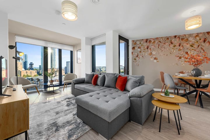 2 Bed Flat With Stunning Views By City Superhost - Manchester