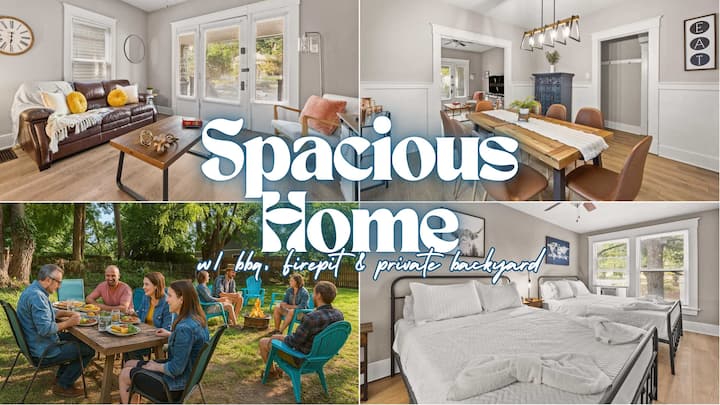 Spacious Home For Groups W Bbq, Firepit & Backyard - Louisville, KY