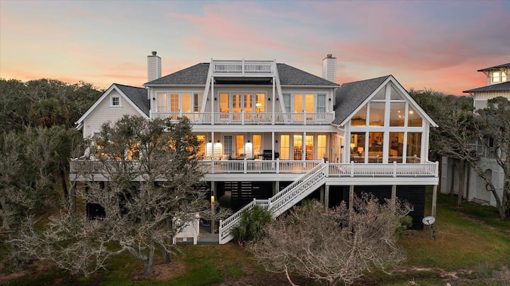Luxury Oceanview 5 Br ~ Chiltren By The Sea - Edisto Island, SC