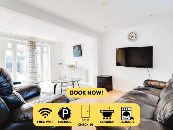 Family-friendly 3-bed Haven In Northolt W/parking - Hayes