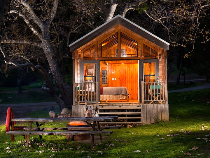 Cabin | Creek Deck + Firepit | No Hidden Fees - Refugio State Beach, Goleta