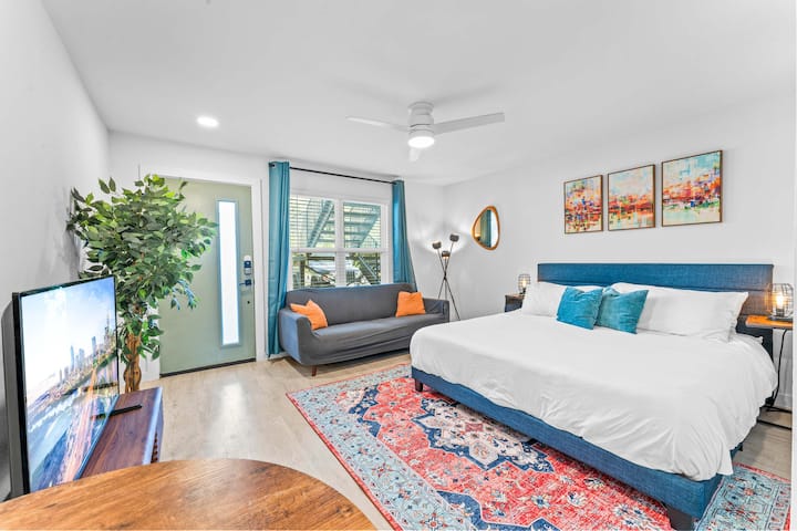 Prime Soco Cute Studio W/ Laundrywifi, 7 Min To Dt - Austin