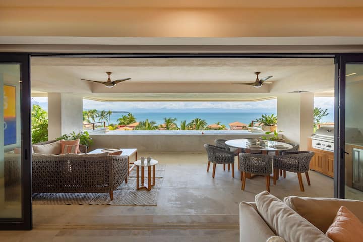 Luxury 4br Condo Pool & Ocean Views - Punta Mita