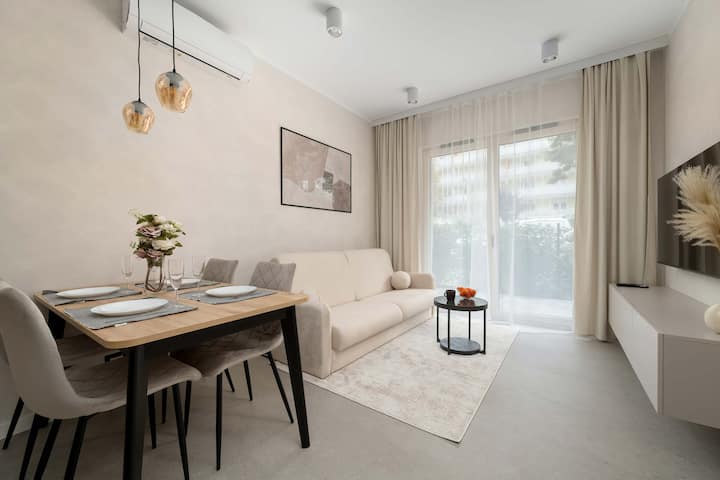Czysta 4 Wrocław | Beige Apartment | Garden - Wrocław