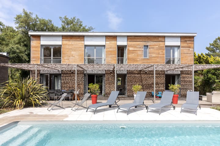 Santos Villa Piscine Proche Plage - Moliets-et-Maa