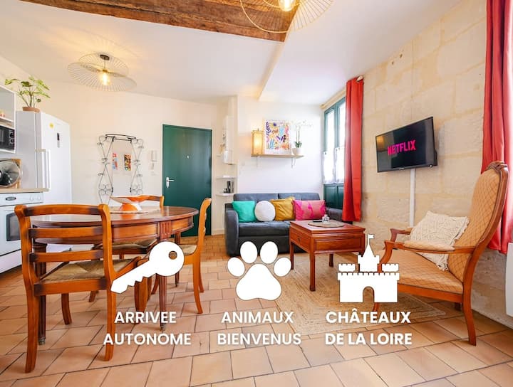 Le Lévrier : Charme, Proche Château, Pet-friendly - Touraine