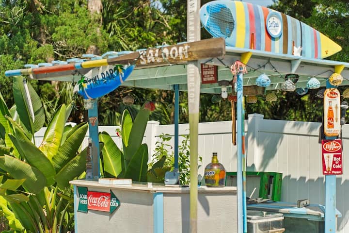 5br Ocean Getaway | St. Augustine Home W/ Tiki Bar - St. Augustine, FL