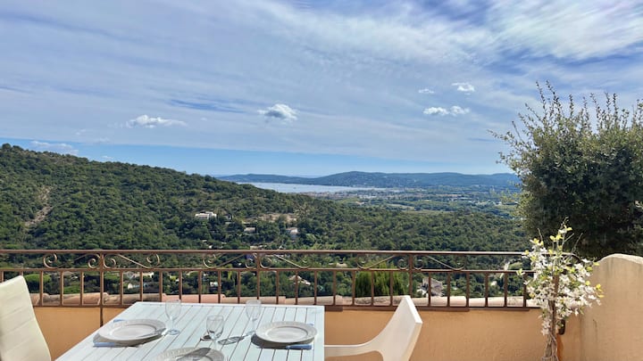 Néora - Appartement Calme Avec Piscine Et Vue - Grimaud