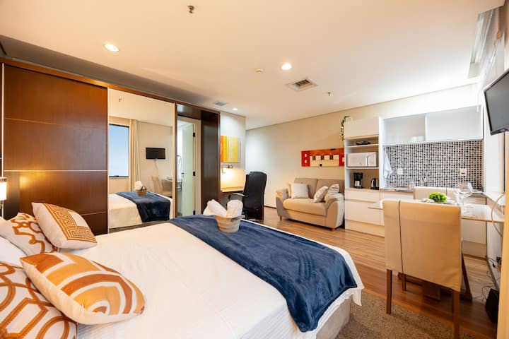 Lindo Flat Próximo A Aphaville Ap1803 - Osasco