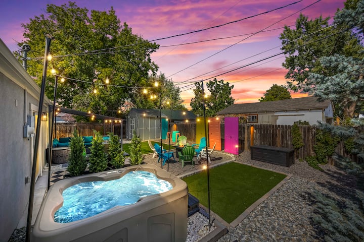 Olde Town Gem: 5 Tvs + Hot Tub & Game Yard - Union Station LoDo - Denver