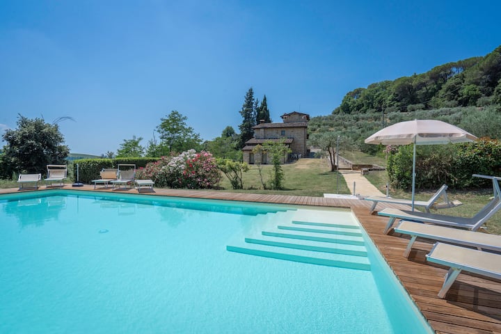 Villa Torre With Pool And Ac - Poggibonsi