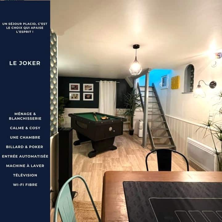 Le Joker - T2 - Proche Gare - Billard - Wifi - Tv - Tours