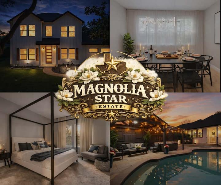 Luxurious Home Garland W/ Pool & Hot Tub Sleeps 15 - Garland