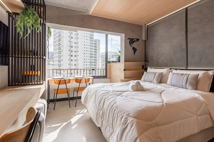 Modernidade E Conforto: Apto Ao Lado Da Paulista - Brasilien