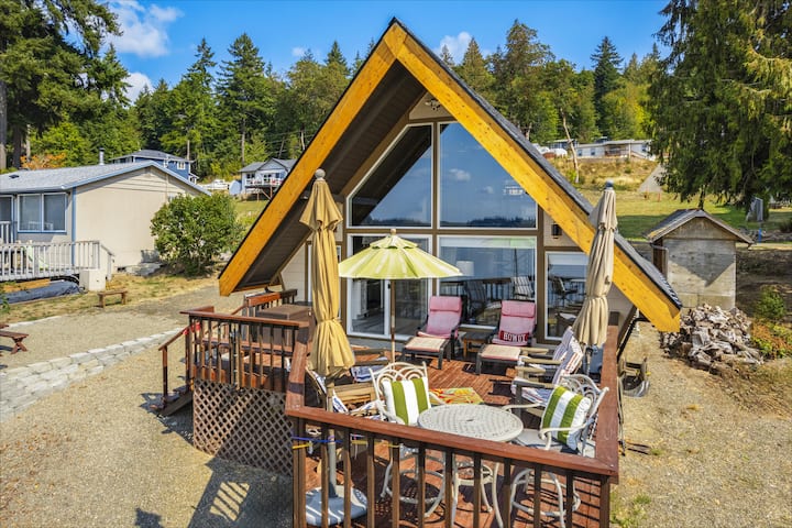 Beautifully Remodeled Beach Front A-frame - Shelton, WA