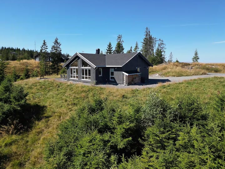 Modern Cabin With Views By Ski Trail In Hadeland - Jevnaker