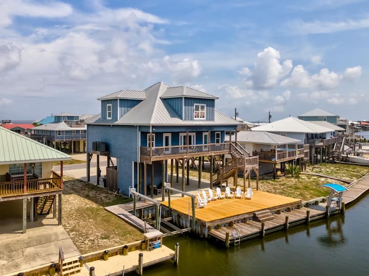 Waterfront Luxury With Canal Access - Dauphin Island, AL