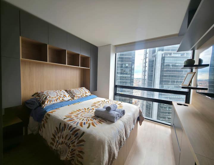 Confortable Loft, Wifi, Coworking, Gym, Bgta Norte - Bogota