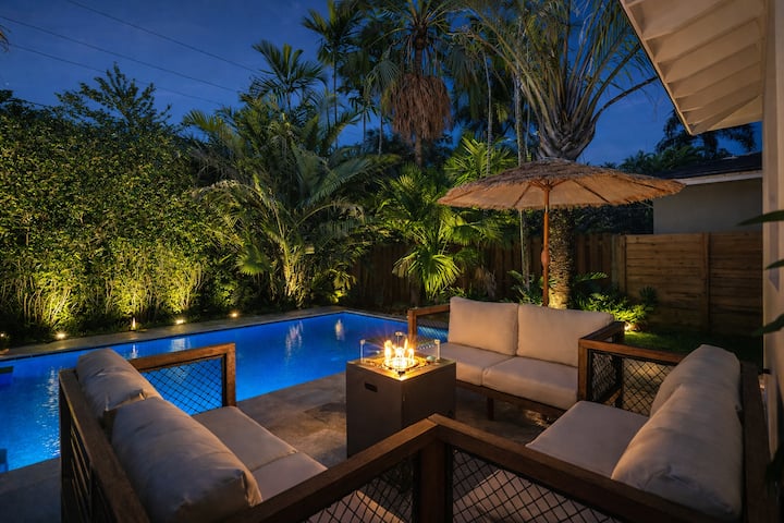 Fox Pearl 4bd Pool House- Las Olas Luxury Getaway - Fort Lauderdale