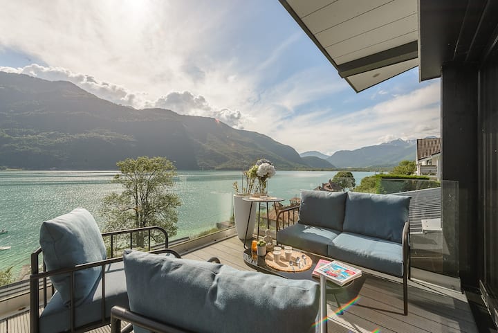 Le Cristal - Prestigieux Appt Au Lac D'annecy - Doussard