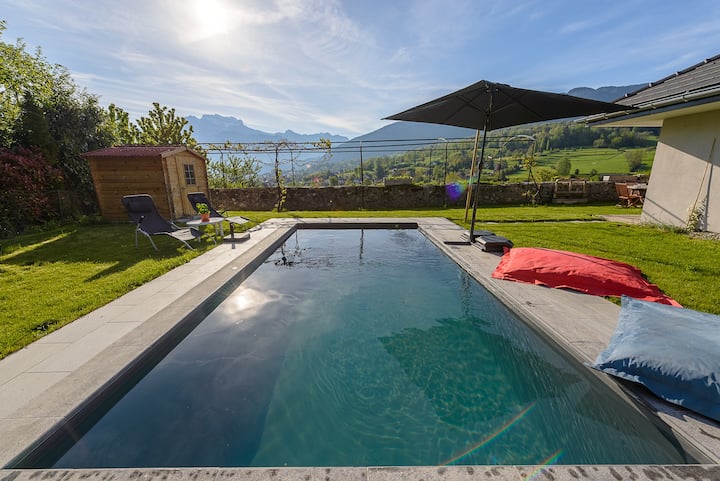 Villa Prestige - Avec Piscine Et Vue Montagnes - Sévrier