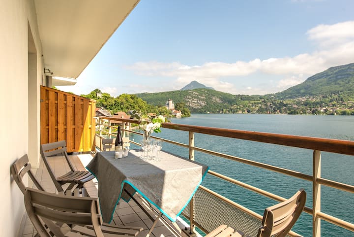 Le Spacieux Rivage - Appt Pieds Dans L’eau - Duingt