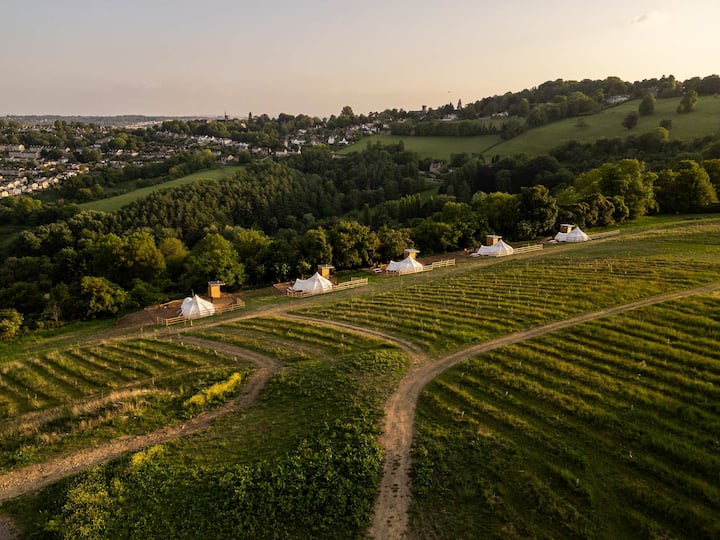 Luxury Glamping Site W/ 5 Tents - The Natterjack - Bath