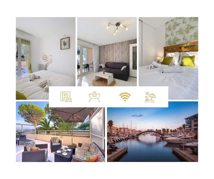 Bellahorizon T2-view Of Garden-terrace-park-wifi. - Fréjus