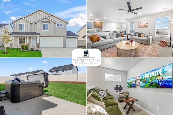 Spacious 5br - Gamer Room - Hot Tub & Basketball - Nampa, ID