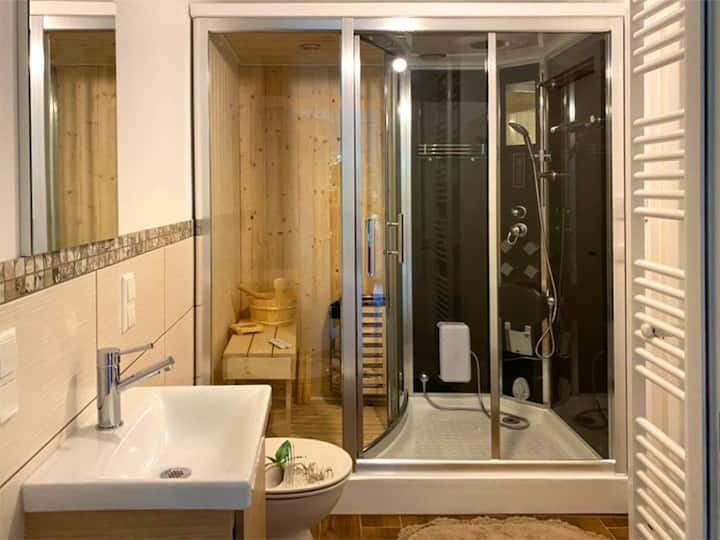 Großes Waldhaus St. Martin – Sauna, Kamin & Natur - Landau