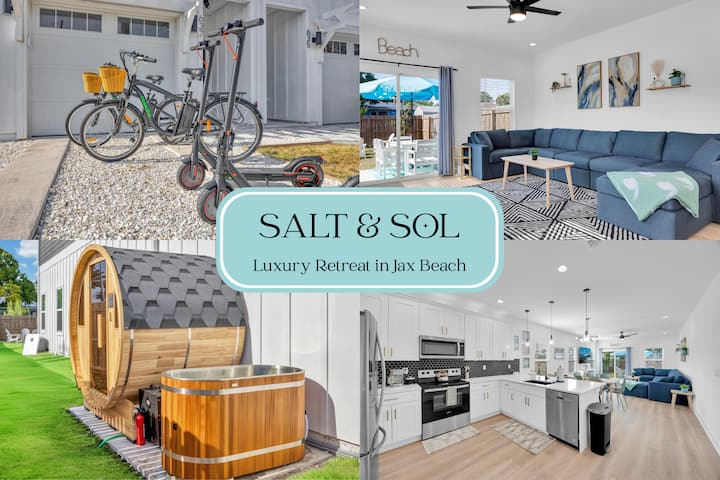 Luxury Beach Home | Sauna & Cold Plunge | E-bikes - Jacksonville Beach, FL