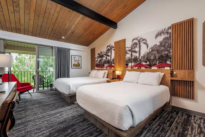 2 Queen Beds | Ramada Santa Barbara | Outdoor Pool - Santa Barbara