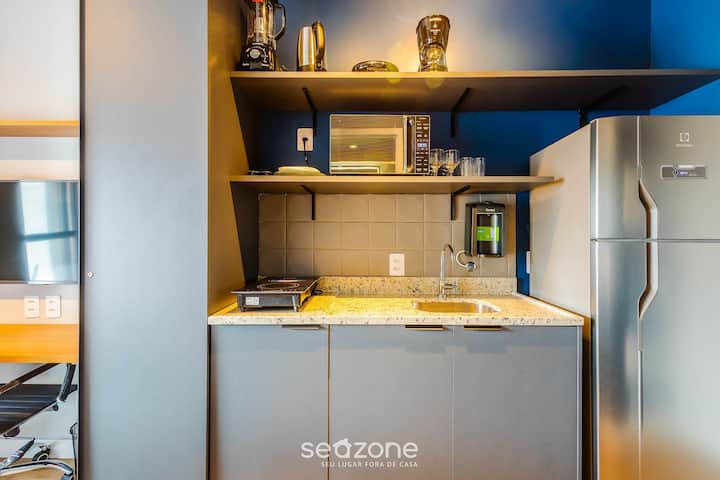 Modern Studio W/ Balcony Near Metro Dnr1402 - São Paulo