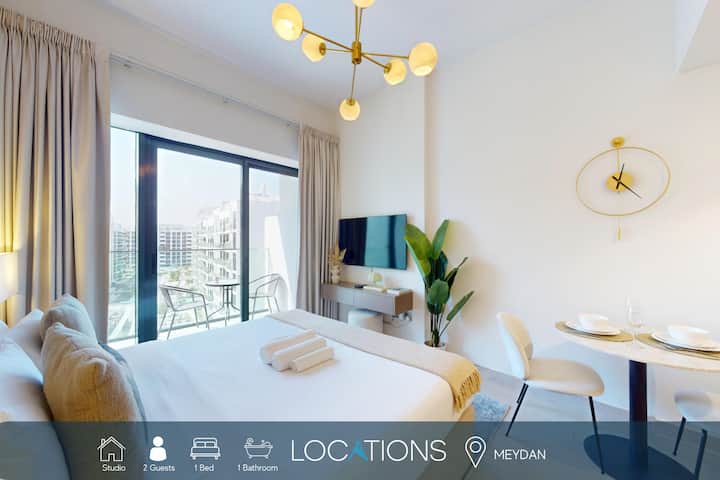 Luxurious Studio L Free Pool, Gym Access L Meydan - Dubai
